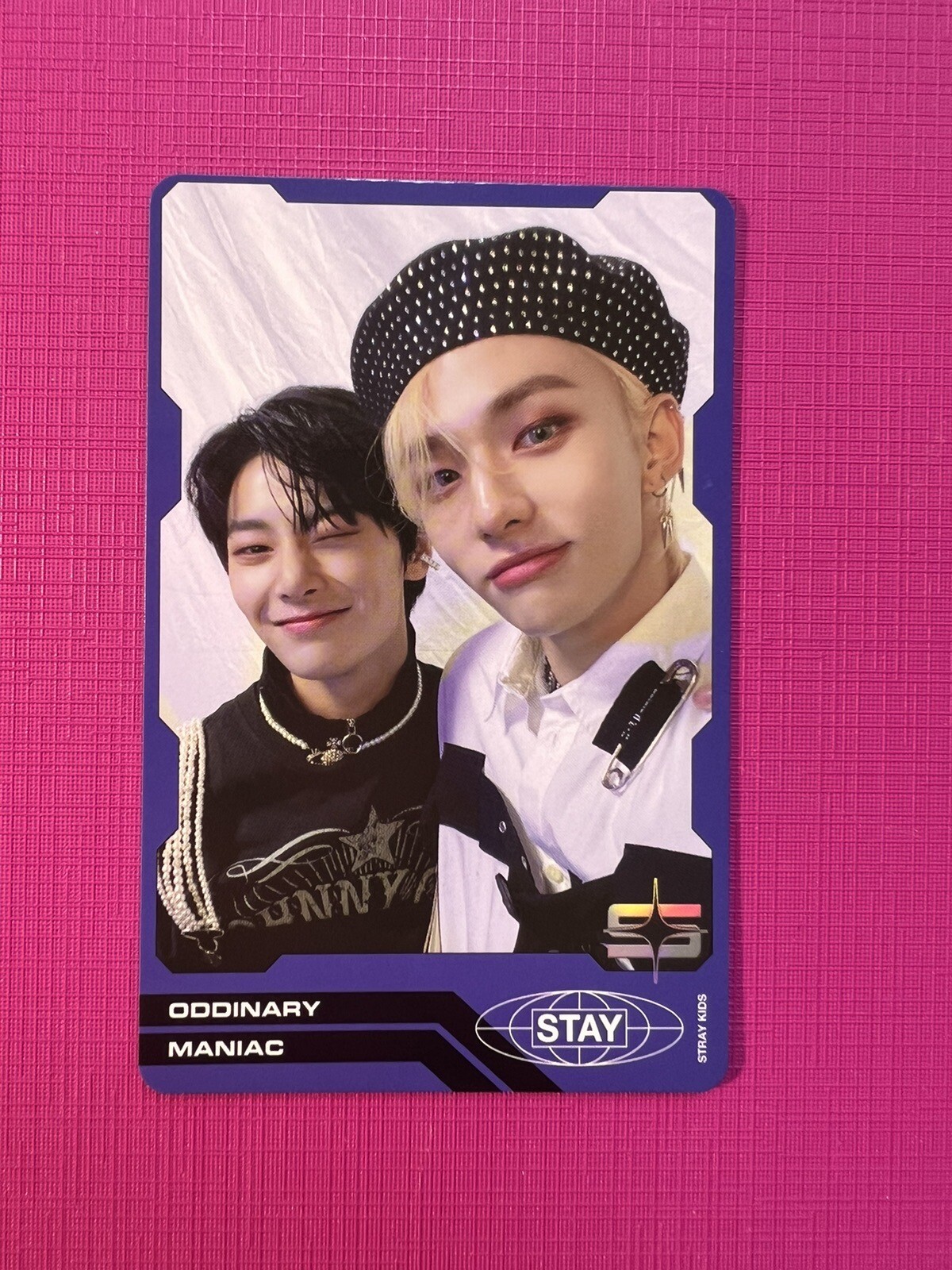 STRAY KIDS ODDINARY Album Official Unit (Blue) Photocard - HYUNJIN & I ...