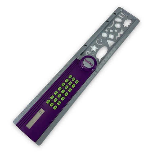 Vintage Purple Crayola Crayon Calculator Ruler Working | eBay
