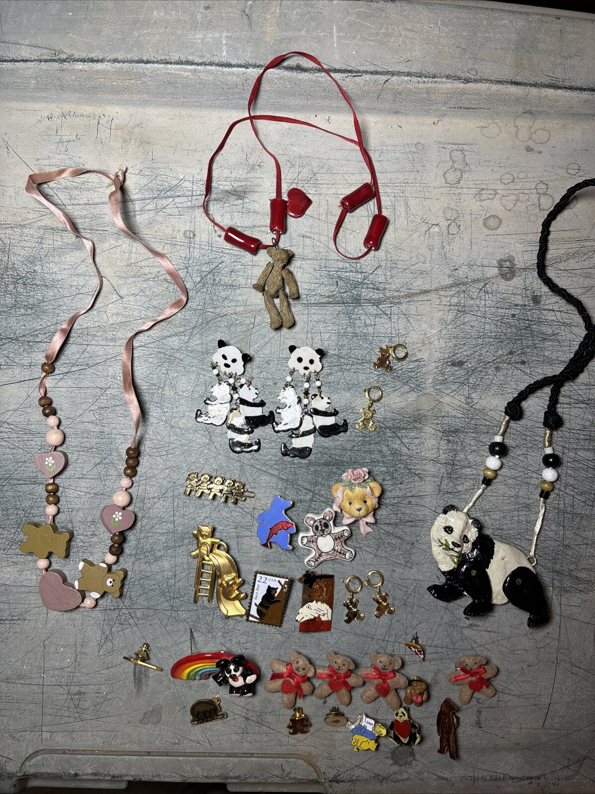 Vintage Dorian Designs 1988 panda bear , plus lot of … - Gem