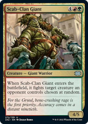 Scab-Clan Giant FOIL Double Masters 2022 MINT Red Green Uncommon CARD ...