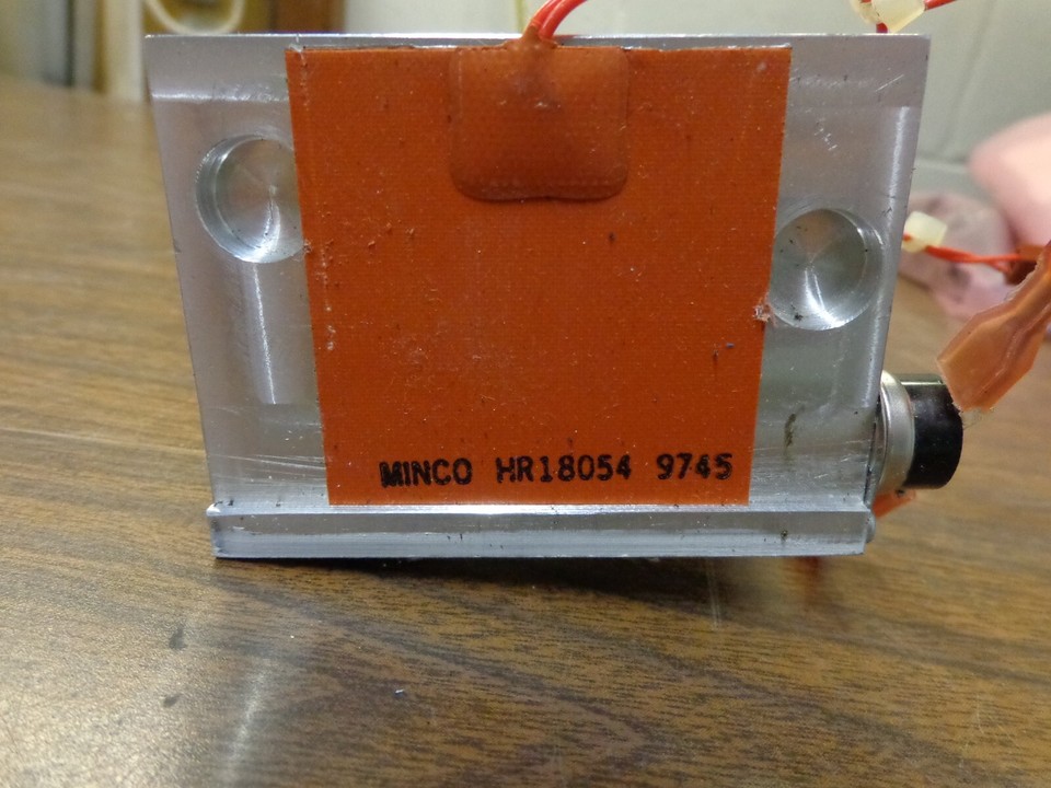 MINCO SILICON RUBBER HEATER HR18054 w/ aluminum Cast Platform ...