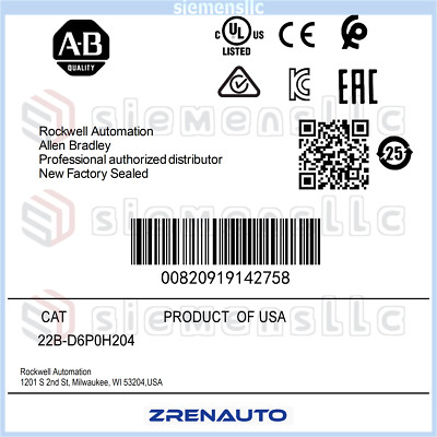 22B-D6P0H204 AB PowerFlex 40- 2.2 kW (3 HP) AC Drive Spot Goods #GQ ...