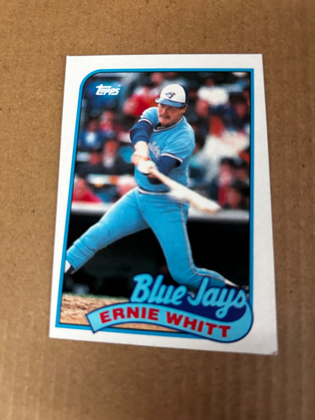 One of a kind 1989 tops baseball error card one of a kind world wide ...