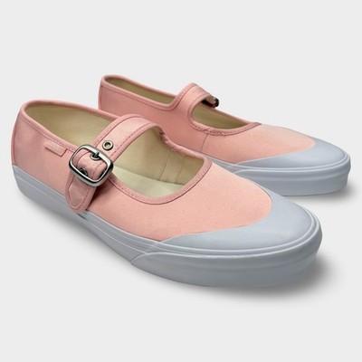 Vans Women's Mary Jane Shoes Ballet Chintz Rose Pink Canvas Style 93 ...