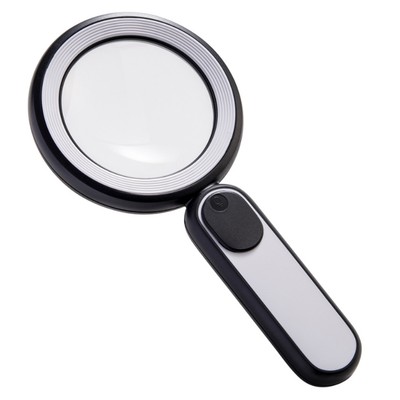 Rechargeable Magnifier with Light, Handheld Luminous Magnifier 21 LED ...