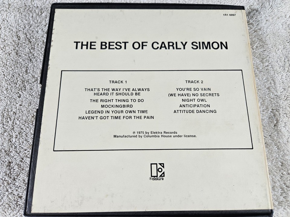 Carly Simon- The Best Of Carly Simon Reel-To-Reel Tape. Play tested. | eBay