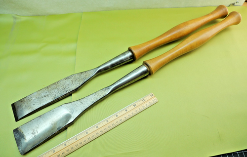 Old Woodworking Tools Pair of Vintage Framing Slick chisels | eBay