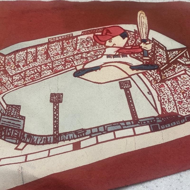 Vintage Kansas City Athletics 1960's Felt Pennant Baseball Batter Face ...