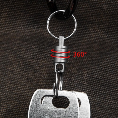 Keychain Connector Universal 360° Rotation Key Holder Accessory for Car ...