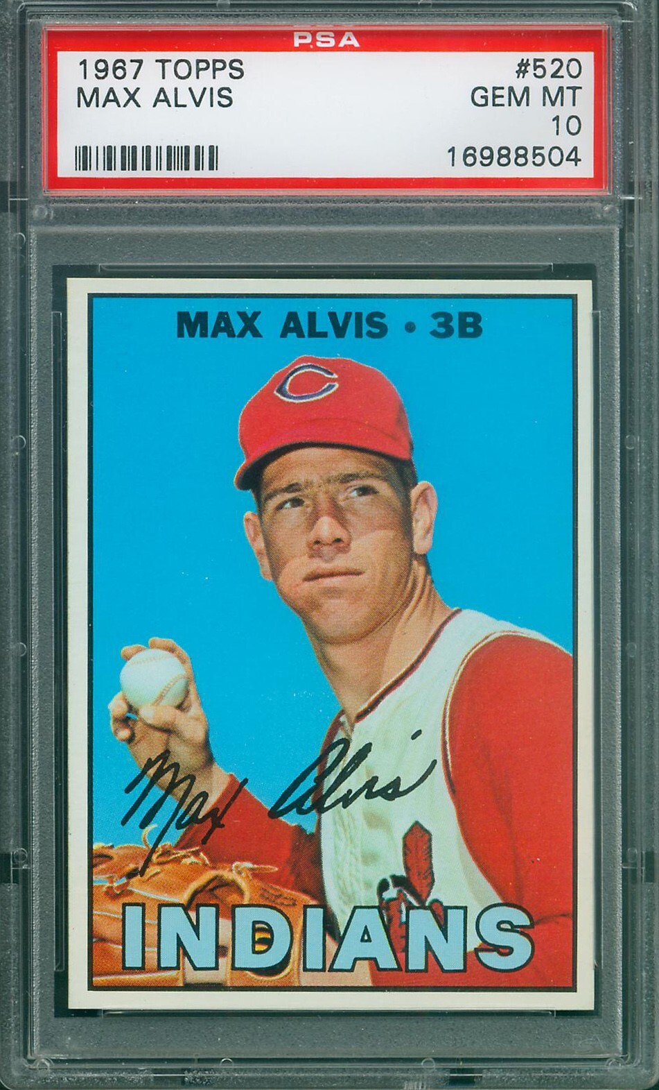 1967 Topps #520 Max Alvis - Cleveland Indians PSA 10 GEM MINT Pop 6 | eBay