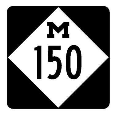 Michigan State Highway 150 Sticker R3185 Highway Sign | eBay