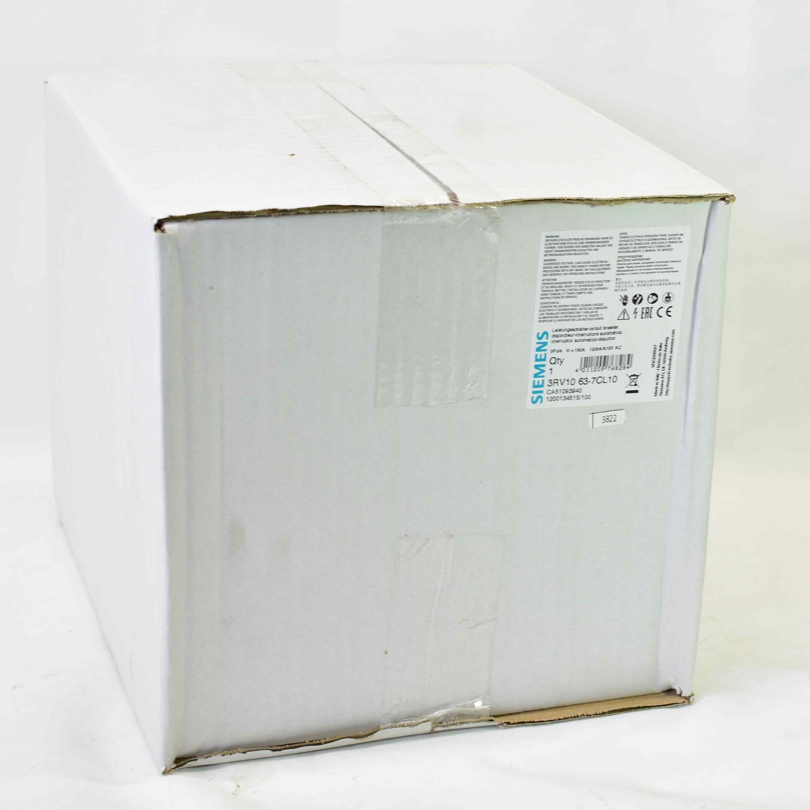 Siemens Kompaktleistungsschalter 160A 3RV1063-7CL10 3RV10 63-7CL10 -new ...