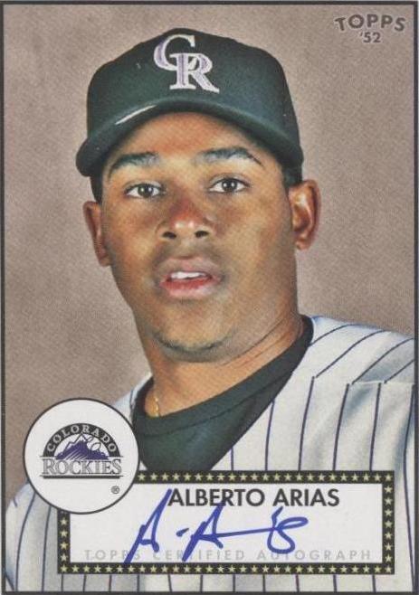 2007 Topps '52 - Signatures Alberto Arias #52S-AA (AU, RC) for sale ...