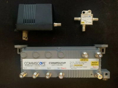 CommScope CSMAPDU5VPI House Amplifier w/ Power Supply and Inserter | eBay