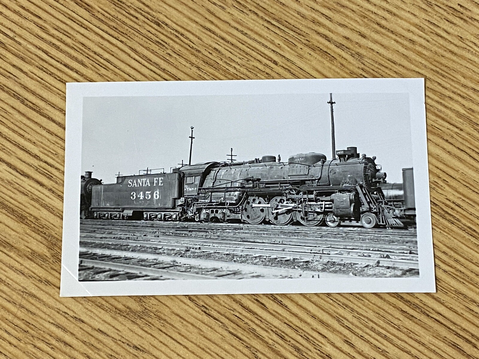 Santa Fe Railway Steam Engine Locomotive 3456 Vintage Photo ATSF | eBay