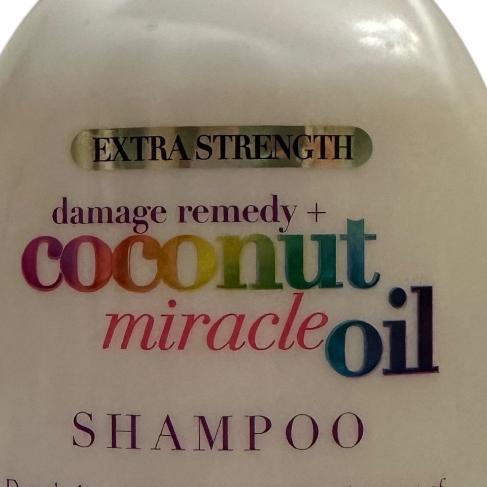 2 Pack OGX Extra Strength Damage Remedy + Coconut Miracle Oil Shampoo ...