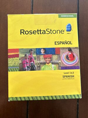 Rosetta Stone Homeschool Spanish Level 1 and 2 | eBay