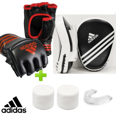 adidas MMA Training Boxing Sparring Set! Focus Mitts, Gauze ...