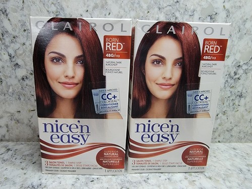 Clairol Nice 'N Easy Permanent Hair Color 4BG Dark Burgundy NEW Lot Of ...