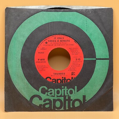 Promo Tavares / It Only Takes A Minute 45Rpm Funk / Soul 7" Capitol ...