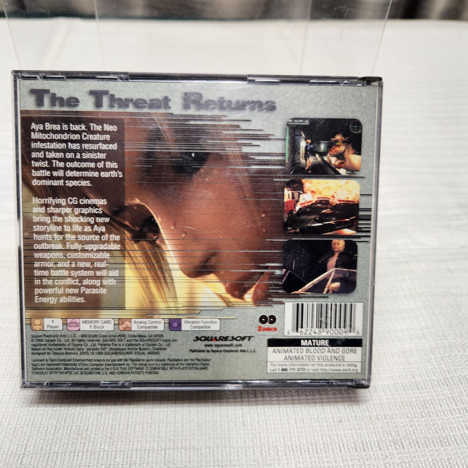 Parasite Eve II 2 (Sony PlayStation 1, 2000) PS1 - No Manual ...