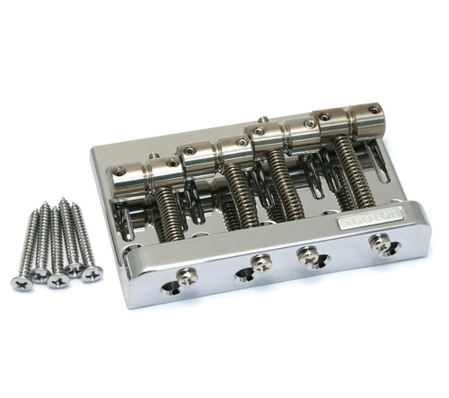 GOTOH 201 4 String Titanium Saddle Bass Bridge for Fender P/j 5-hole ...