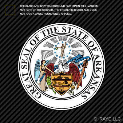 4” Arkansas State Seal Sticker Decal Self Adhesive Vinyl state the ...