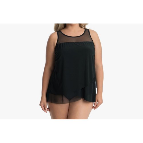 Miraclesuit Swim Plus Size Illusionist Mirage Underwire Bra Tankini US ...