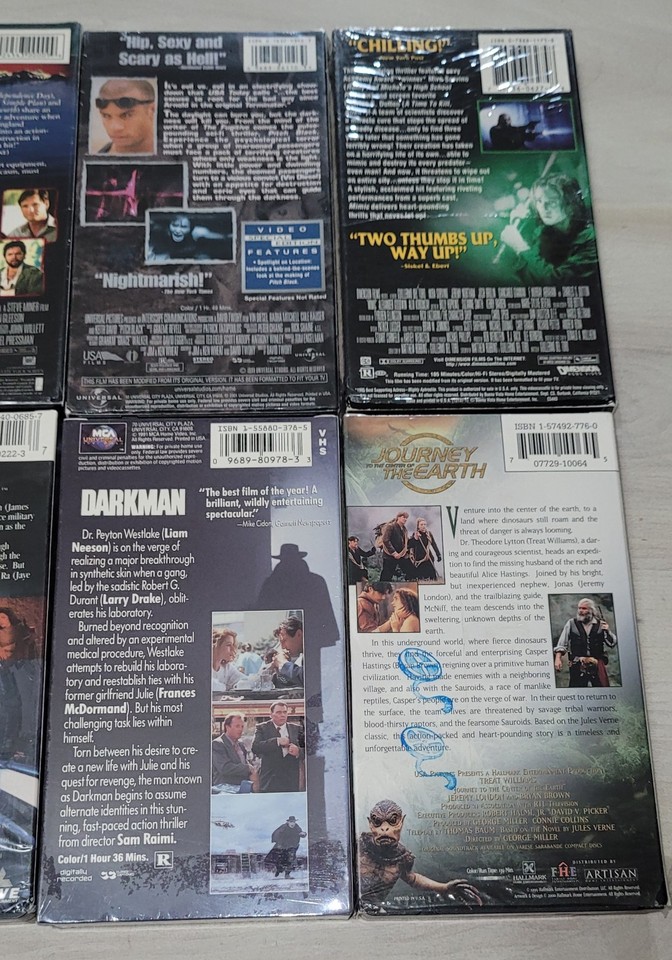 VHS Movie Collection (12) - Suspense, Sci-Fi, Action, Horror Ultra RARE ...