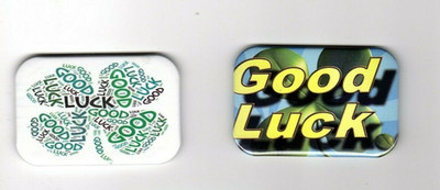 GOOD LUCK 2 REFRIGERATOR MAGNET 2" X 3" WITH ROUNDED CORNER | eBay