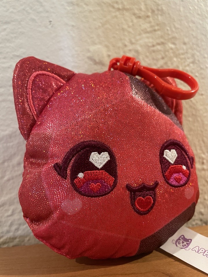 Aphmau Meemeows Ruby Cat Face Plush Mystery Blind Bag Clip Keychain ...