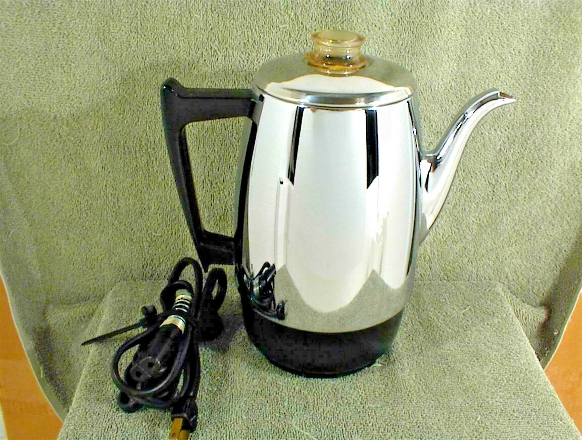 Vintage GE GENERAL ELECTRIC AUTOMATIC PERCOLATOR 36P12 COFFEE POT MAKER ...