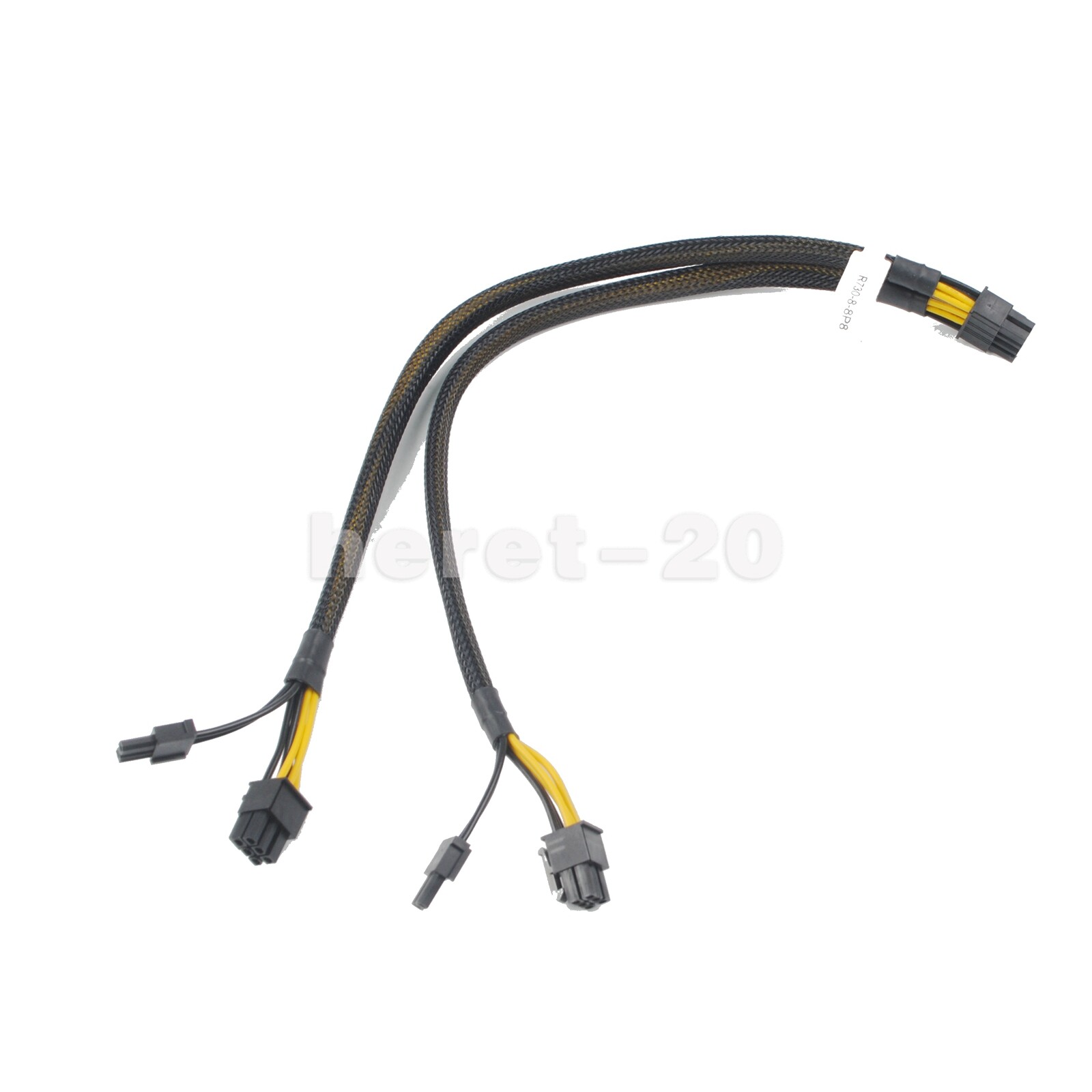 PCI-E 8pin to Dual 8pin(6+2) For DELL R720 R730 GPU Video Card Power ...