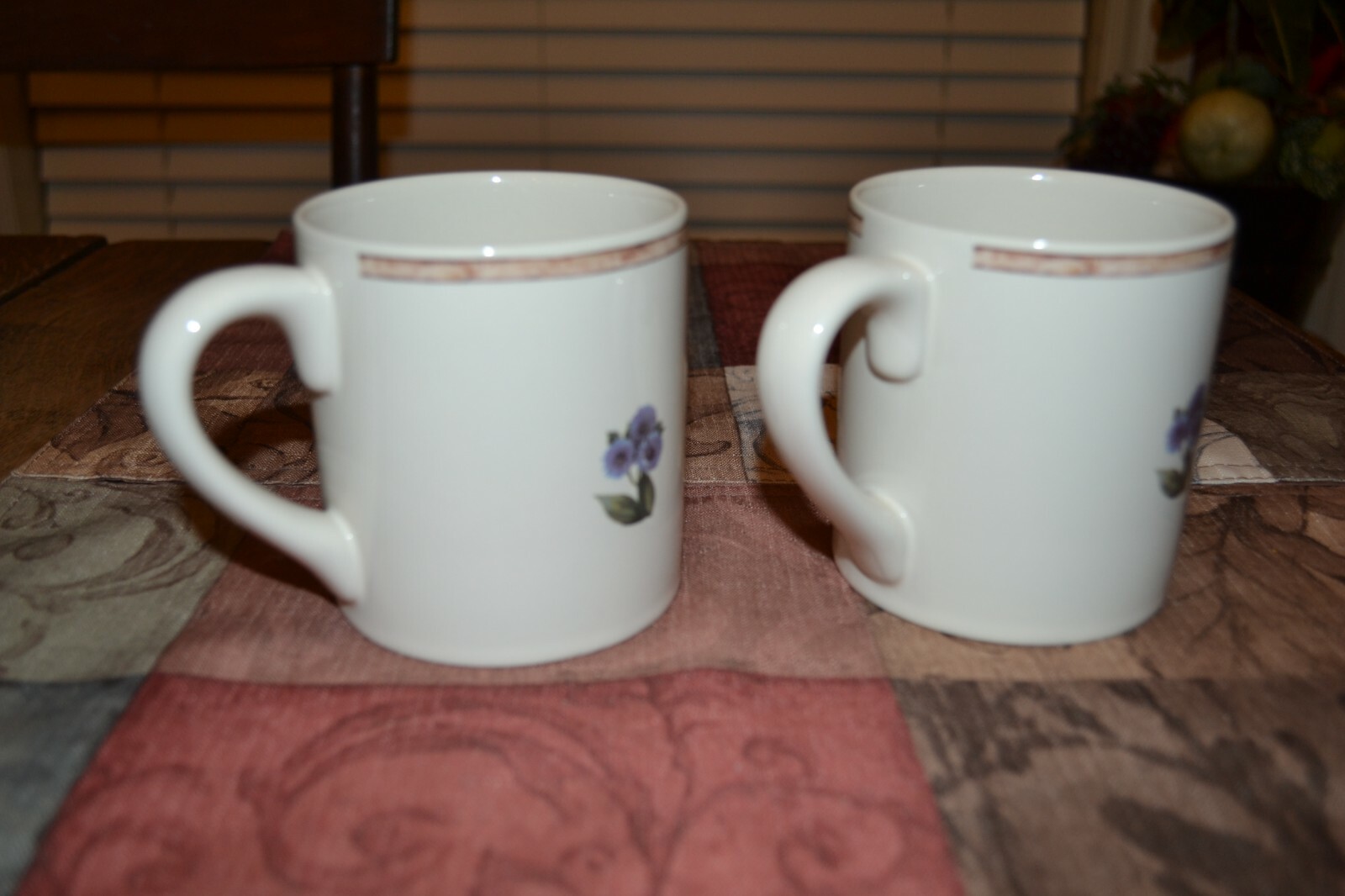 Set of 2 Certified International Pamela Gladding WINDSOR Pattern Mugs ...