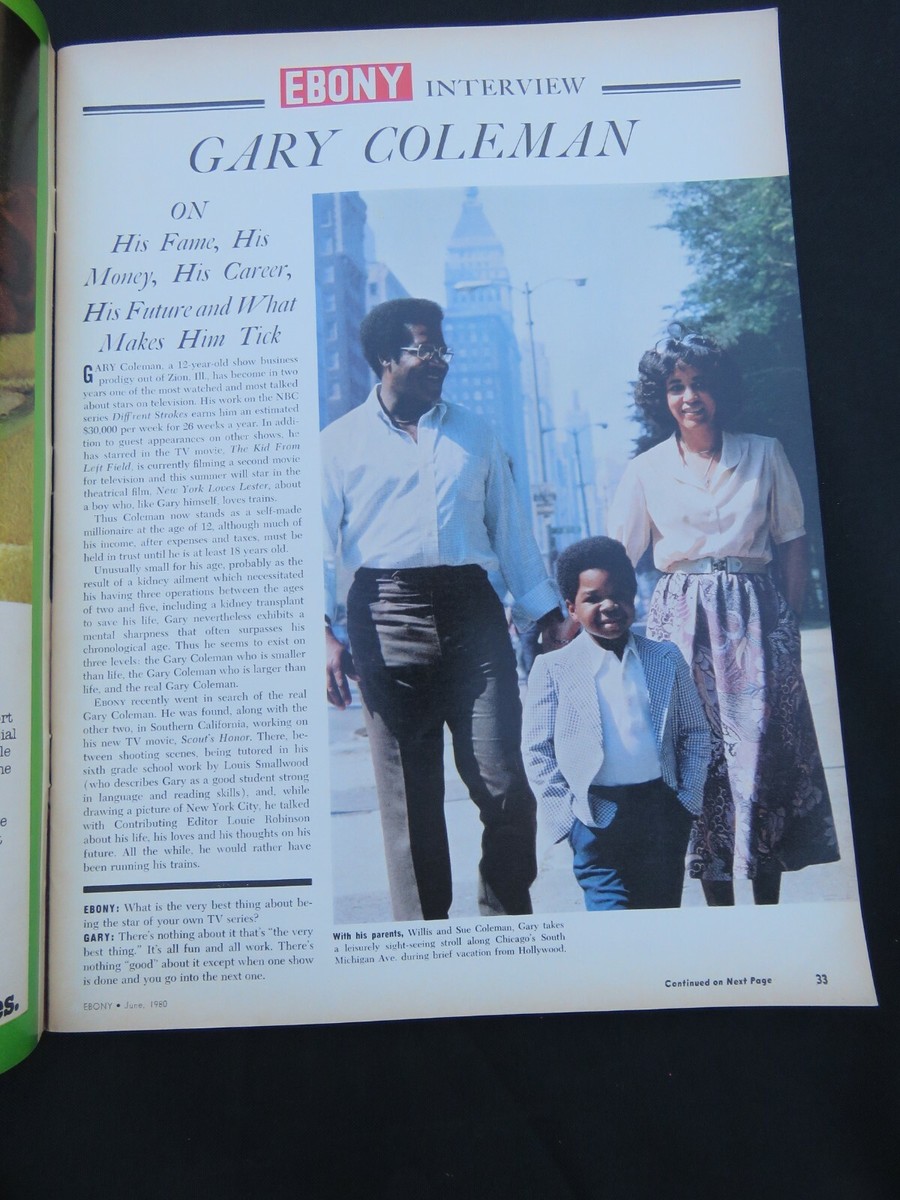 Ebony Magazine June 1980 Gary Coleman Selfmade