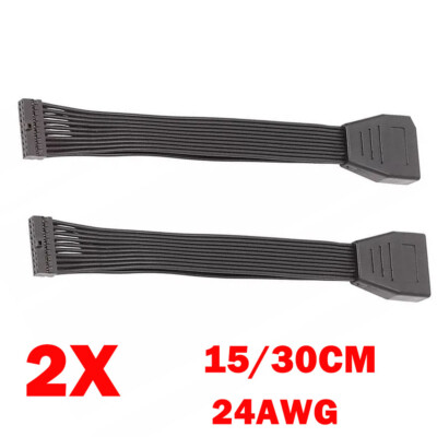 2pc Motherboard USB 3.0 19Pin 20Pin Pcie Header Extension Ribbon Cable ...