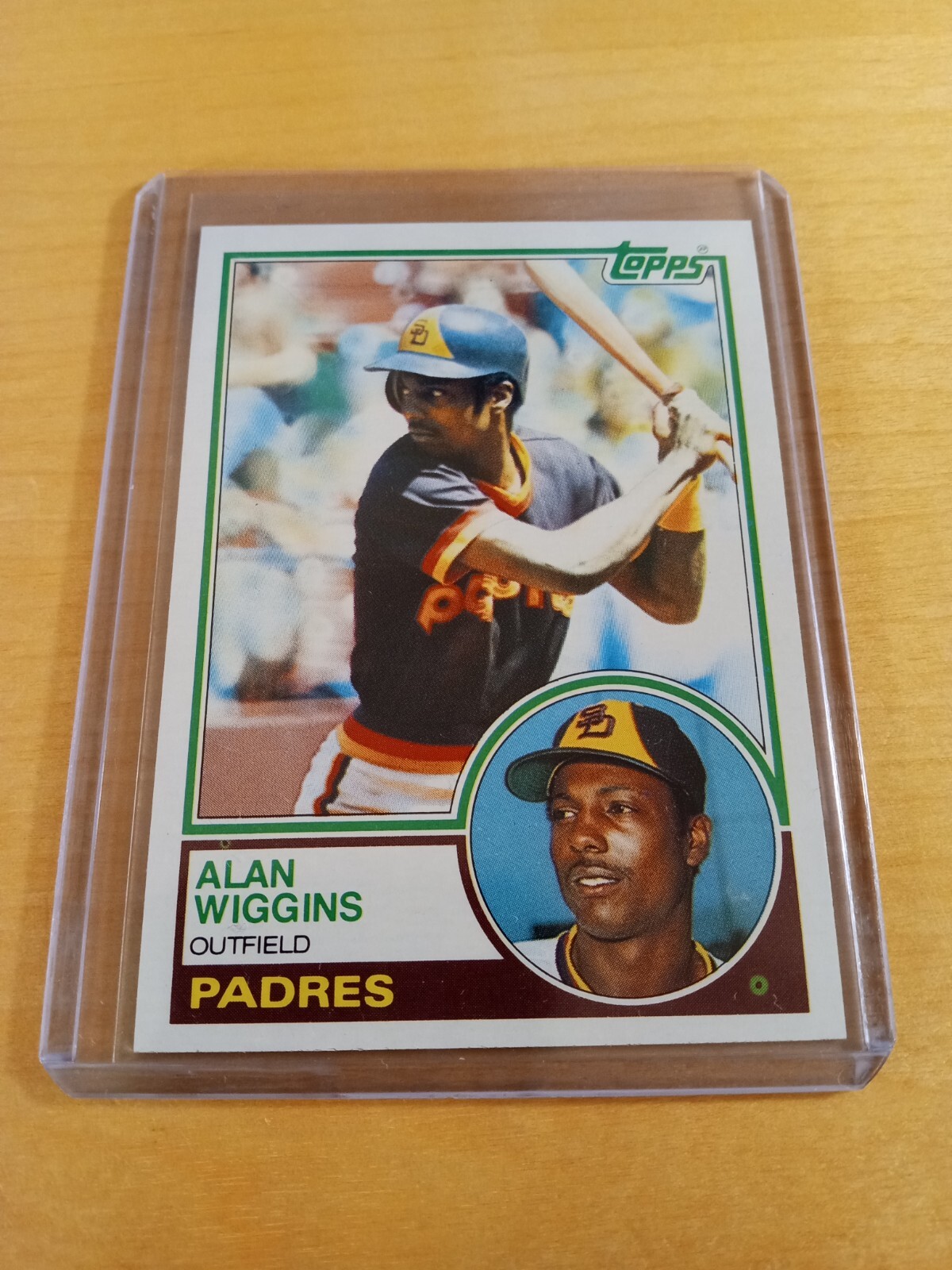 1983 Topps #251 ALAN WIGGINS San Diego Padres Baseball Card, Outfield ...