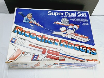 Vtg 70's Ricochet Racers Super Duel Set = Almost complete | eBay