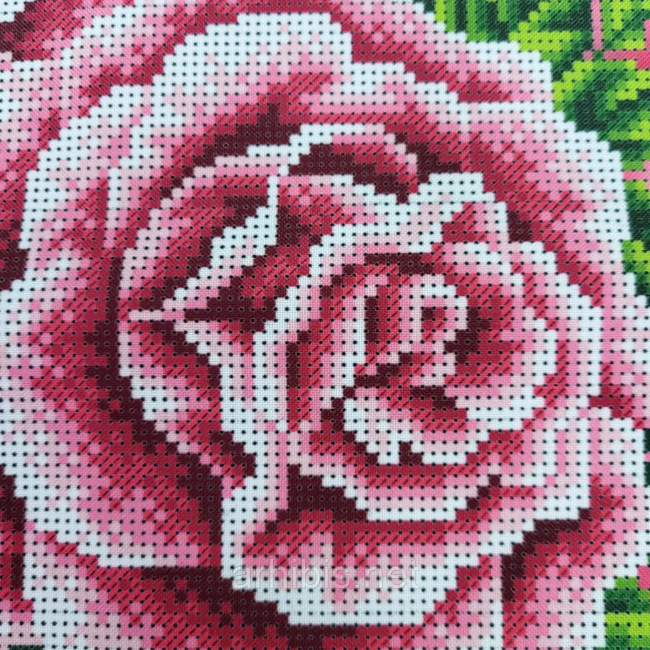 Roses Bead Embroidery Kit DIY Craft Kit Stamped Bead Needlepoint Beaded ...