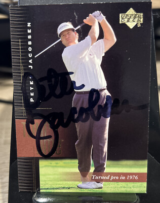 Signed 2001 Upper Deck #182 Peter Jacobsen Autographed - PGA Golf | eBay