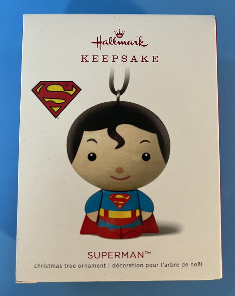 2018 Superman Hallmark Keepsake Wood Christmas Tree Ornament Small NIB ...