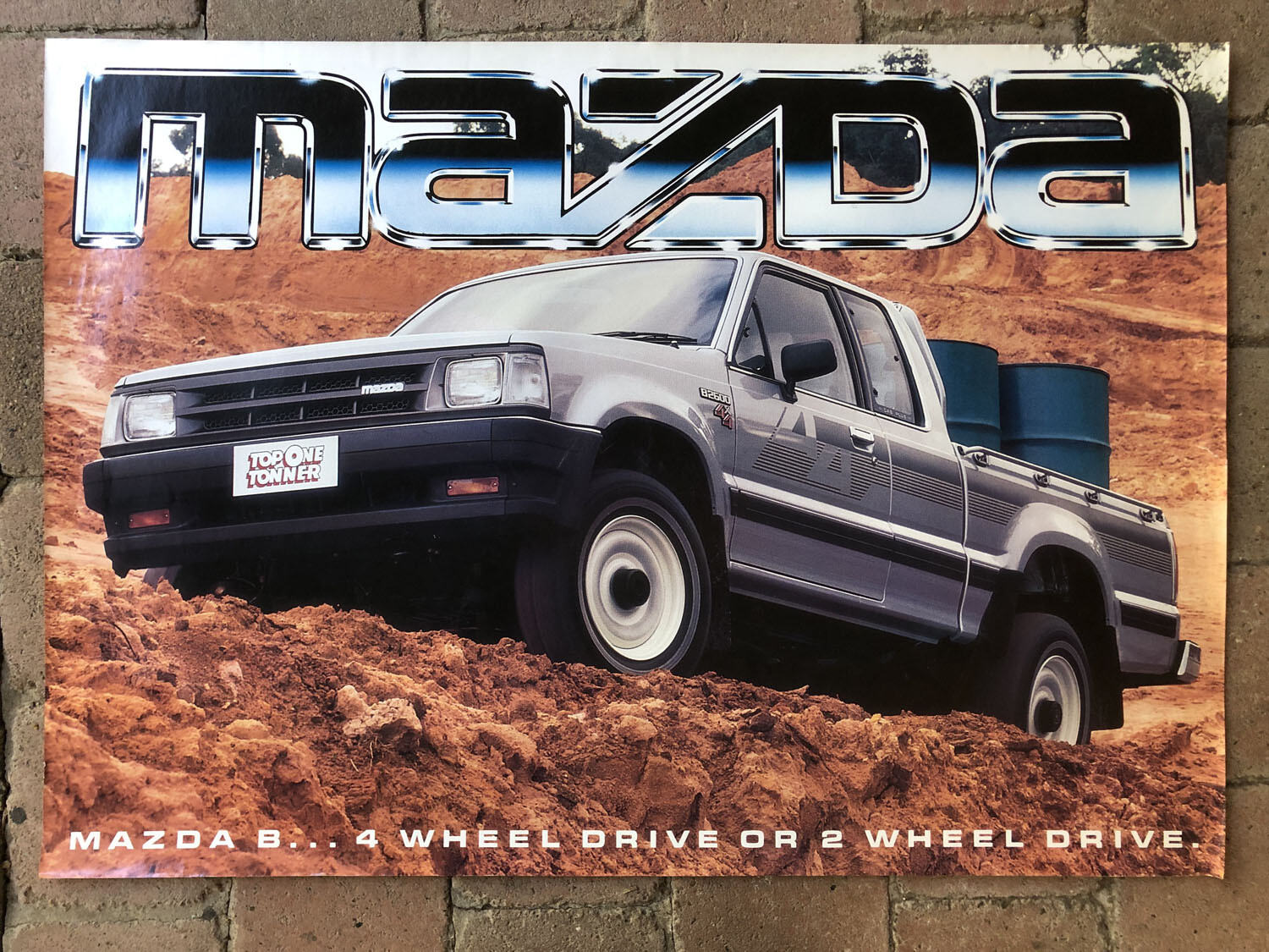 1988 MAZDA B-SERIES B2600 4x4 Australian Showroom Poster - Look Great ...