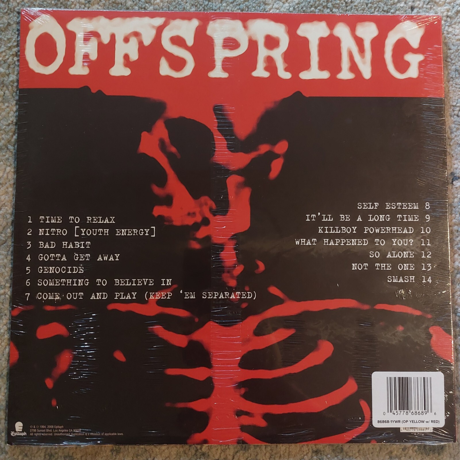The Offspring Smash Vinyl LP Yellow Red Smoke Newbury Limited New | eBay