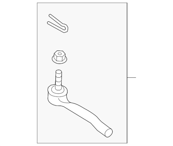 D8520-1LA1D Nissan Socket kit-tie rod, outer D85201LA1D, New Genuine ...