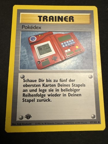 Pokemon Pokedex Base Set 1st Edition German | eBay