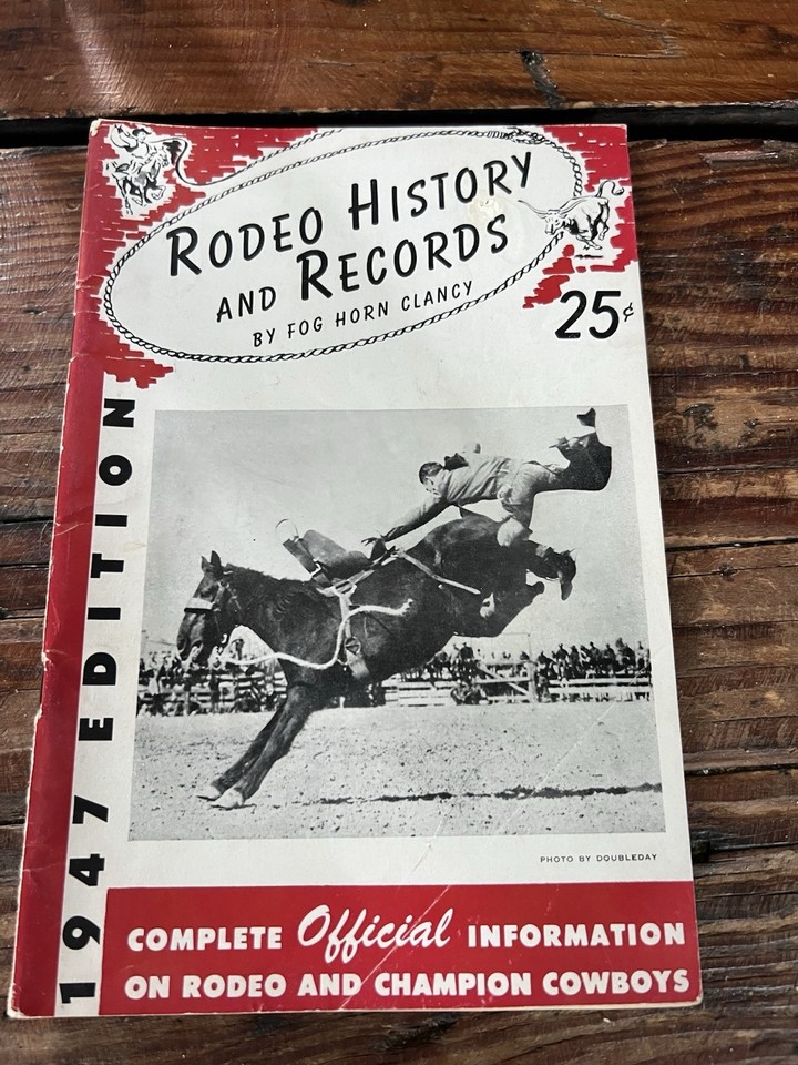 4 Vintage 1940’s-50’s Rodeo History & Records by Cowboy Fog Horn Clancy ...