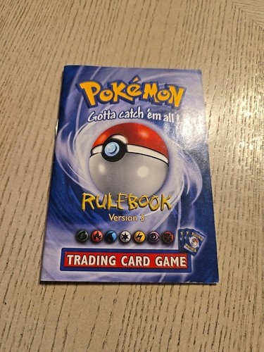 Pokemon Trading Card Game Rulebook Version 3 Mint | eBay