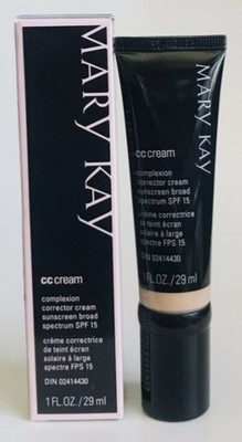 B) New In Box Mary Kay CC Cream Sunscreen Broad Spectrum SPF 15 Light ...