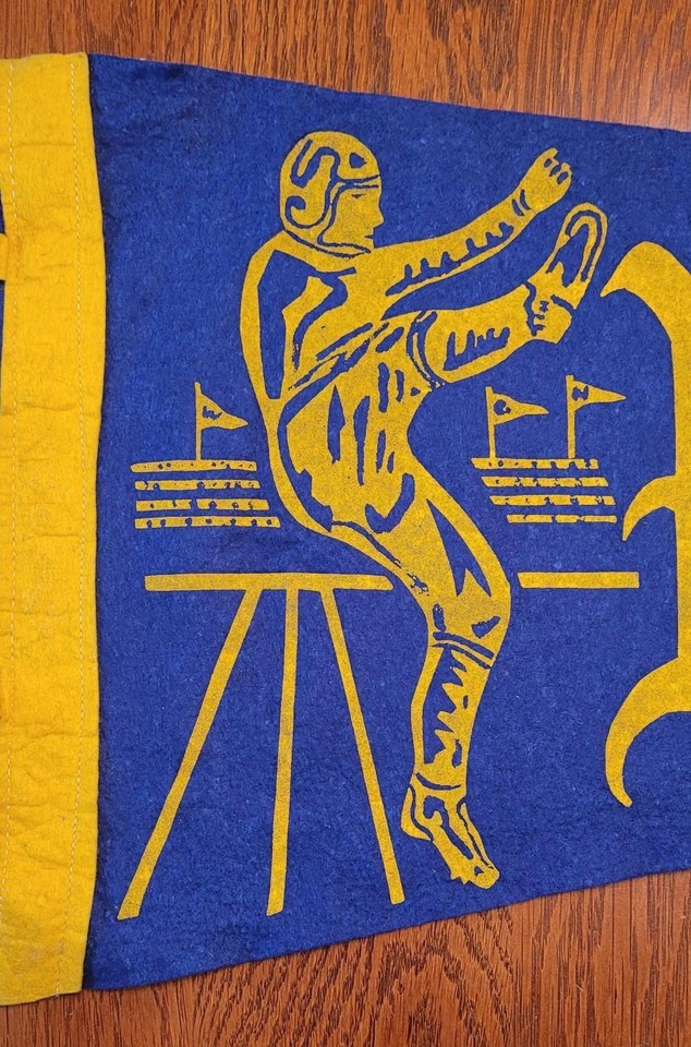 Vintage Notre Dame Fighting Irish Football Felt Pennant - Rare "Punter ...