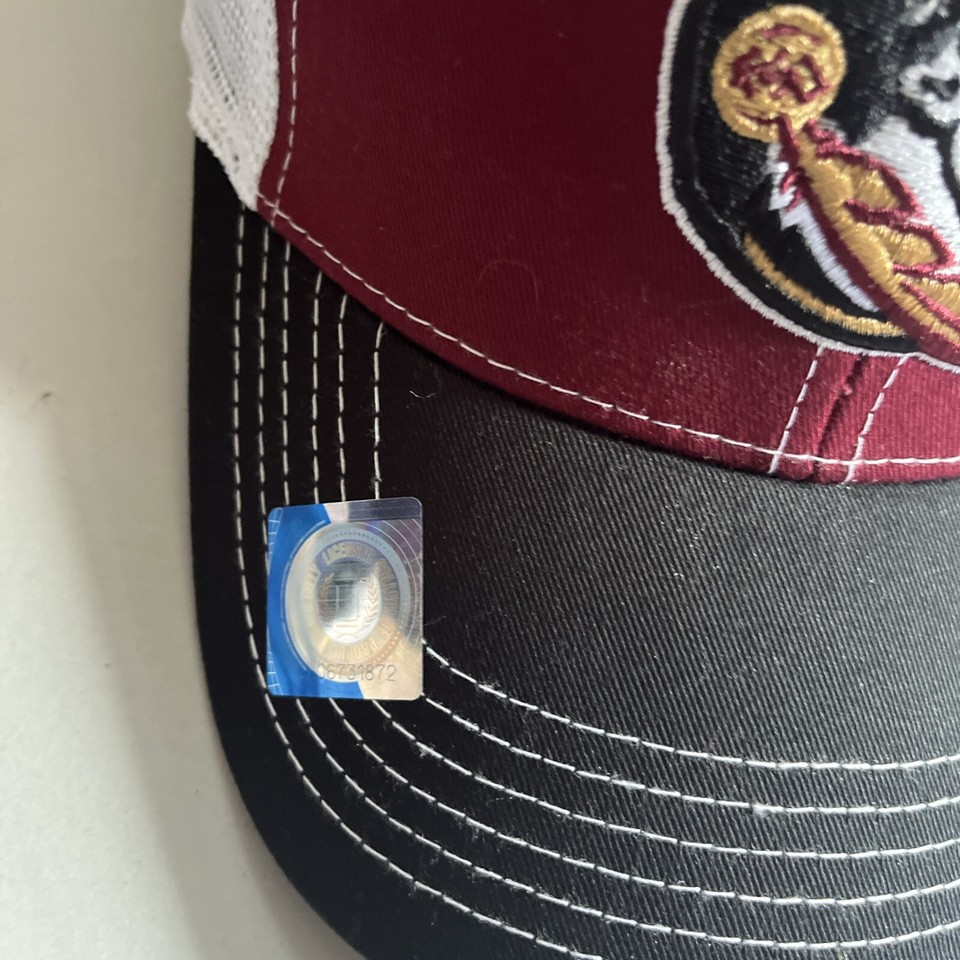 FSU Florida State Seminoles Embroidered Logo Snapback Hat Baseball Cap ...